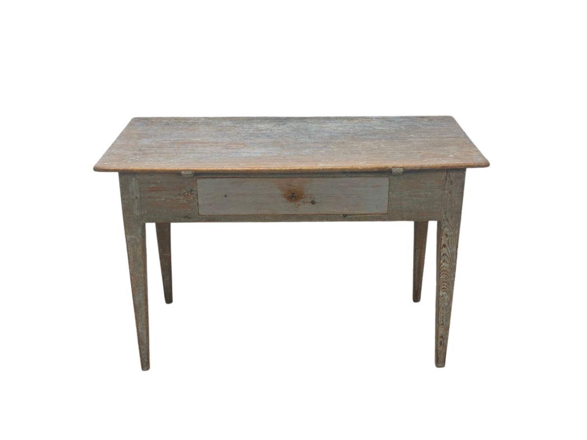 Antique Single Drawer Desk in Distressed Finish